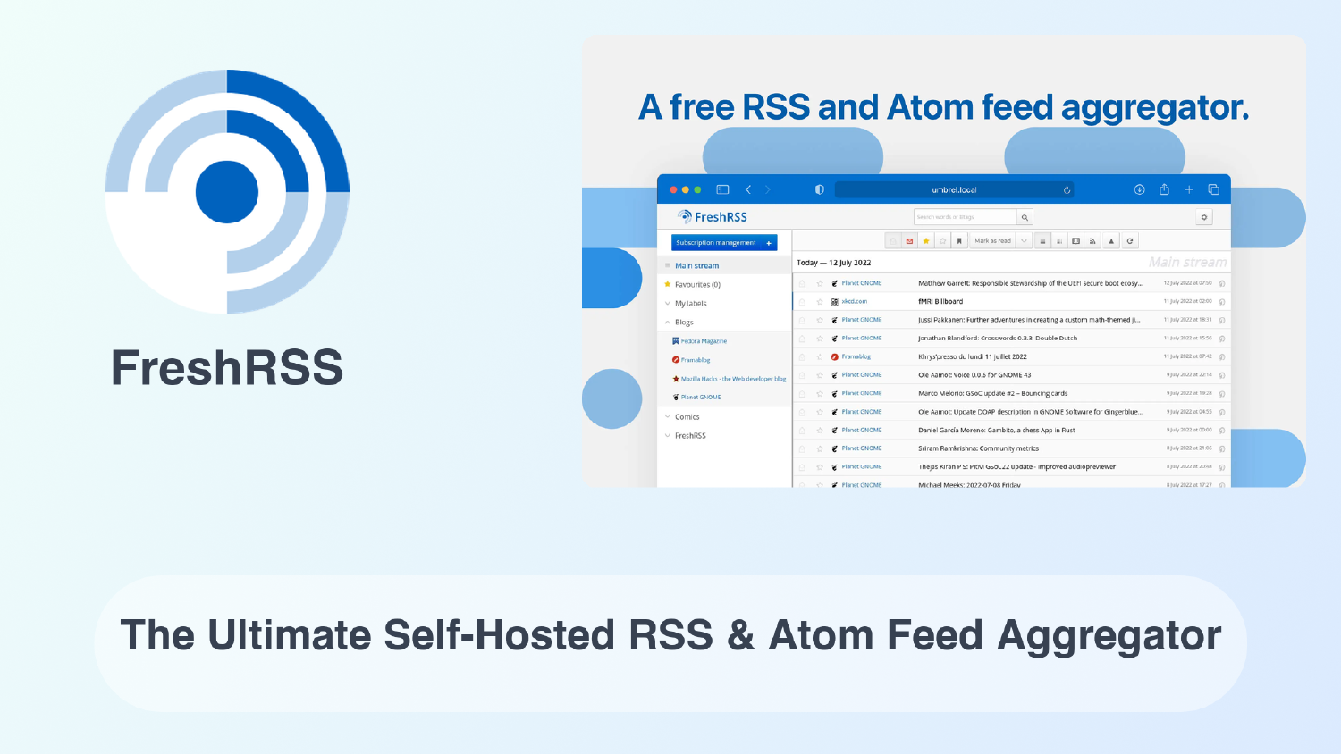 FreshRSS: The Ultimate Self-Hosted RSS & Atom Feed Aggregator | OctaByte Blog