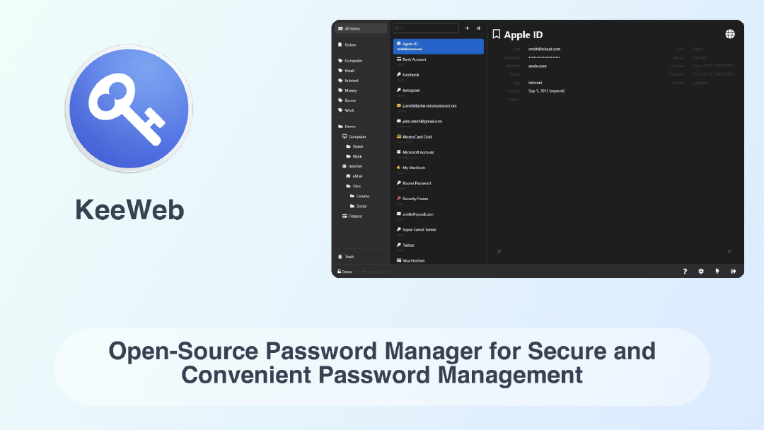 KeeWeb: Open-Source Password Manager for Secure and Convenient Password ...