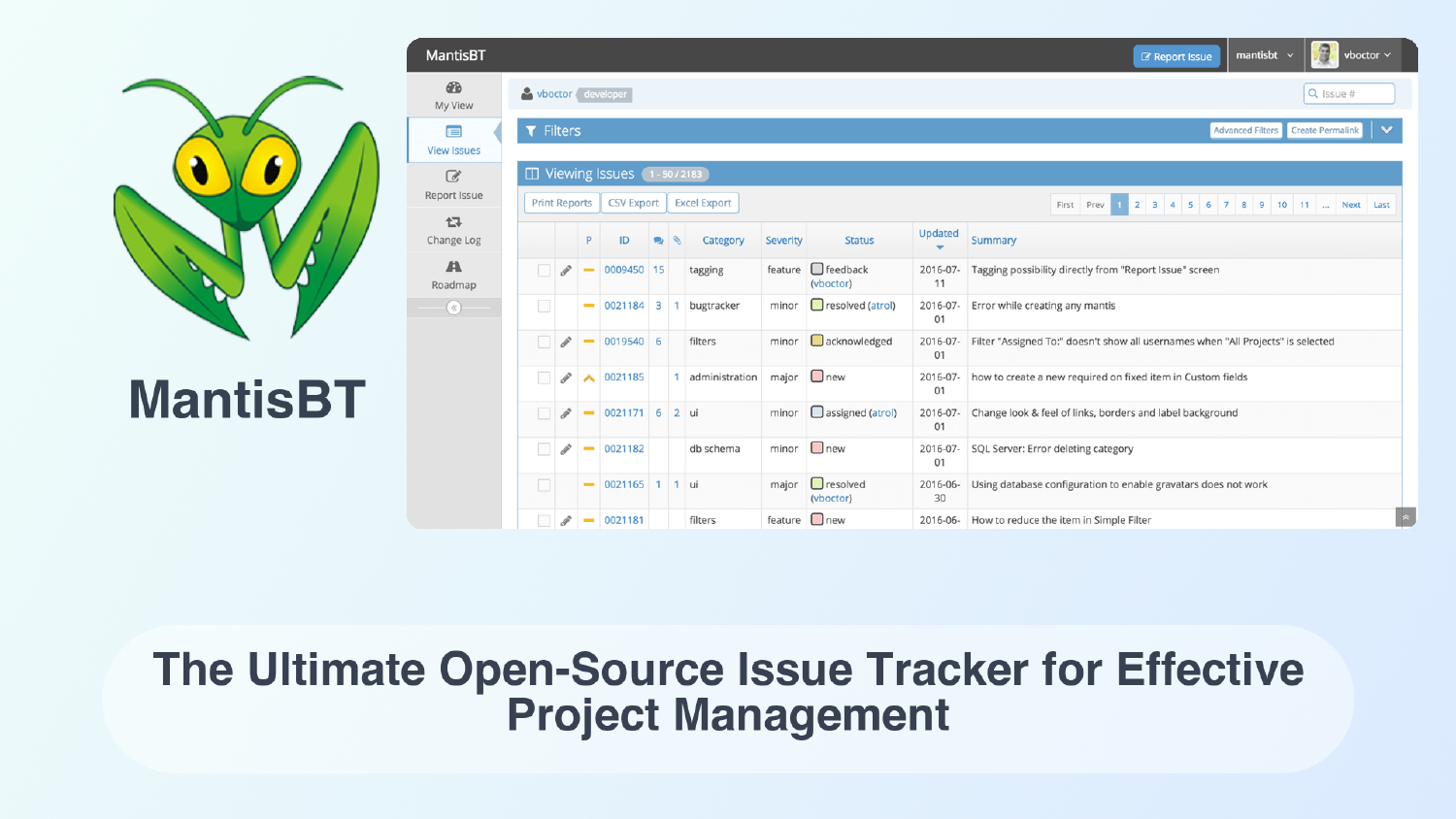 MantisBT: The Ultimate Open-Source Issue Tracker for Effective Project Management | OctaByte Blog