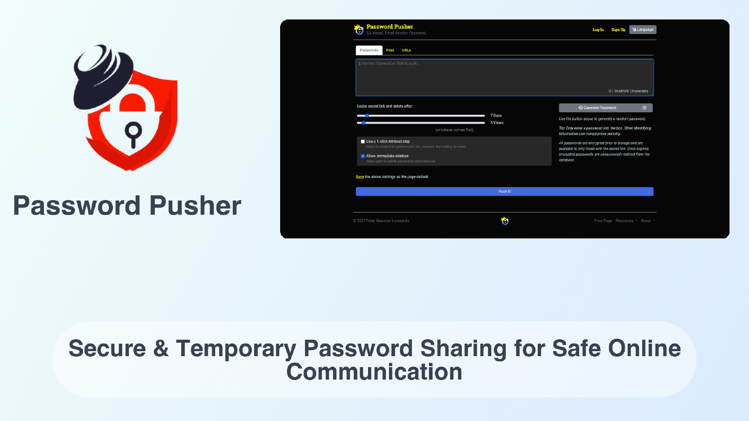 Password Pusher: Secure & Temporary Password Sharing for Safe Online Communication | OctaByte Blog