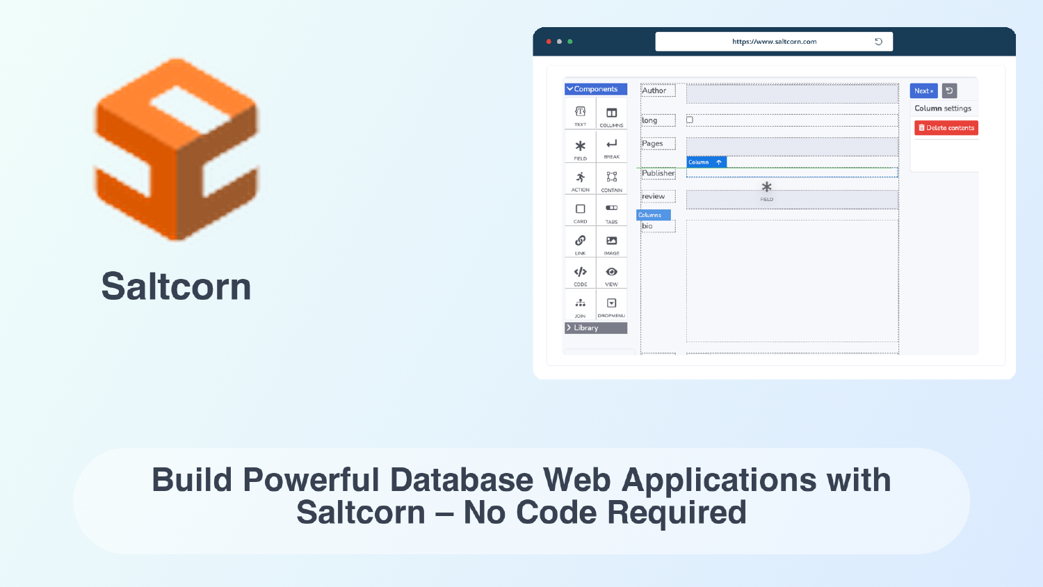Saltcorn: Build Powerful Database Web Applications with Saltcorn – No Code Required | OctaByte Blog