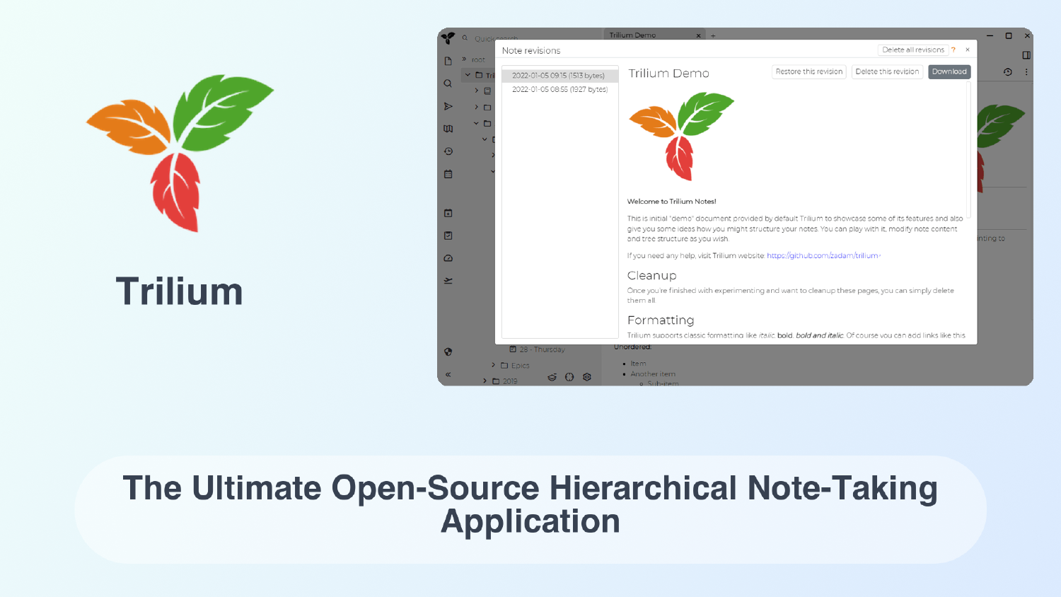 Trilium: The Ultimate Open-Source Hierarchical Note-Taking Application ...