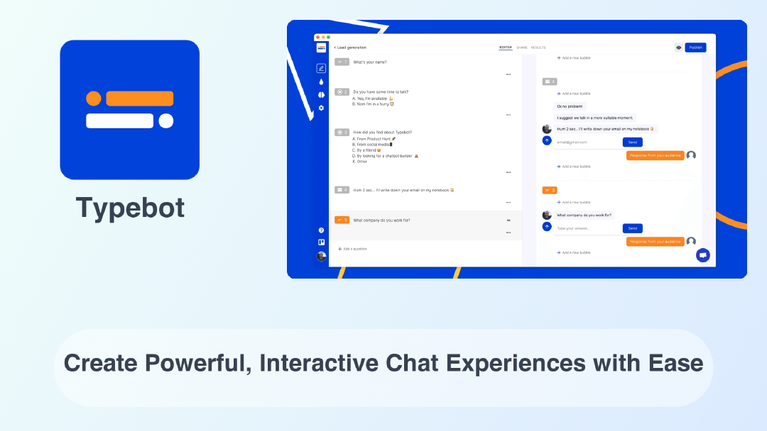 Typebot: Create Powerful, Interactive Chat Experiences with Ease ...