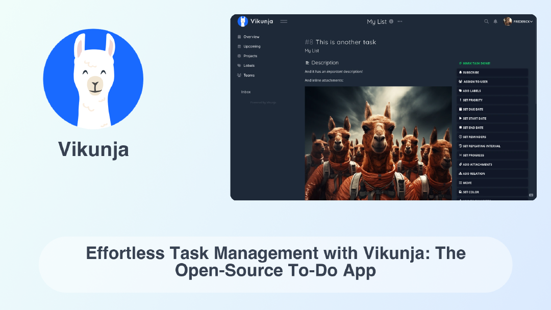 Vikunja: Effortless Task Management with Vikunja: The Open-Source To-Do App | OctaByte Blog