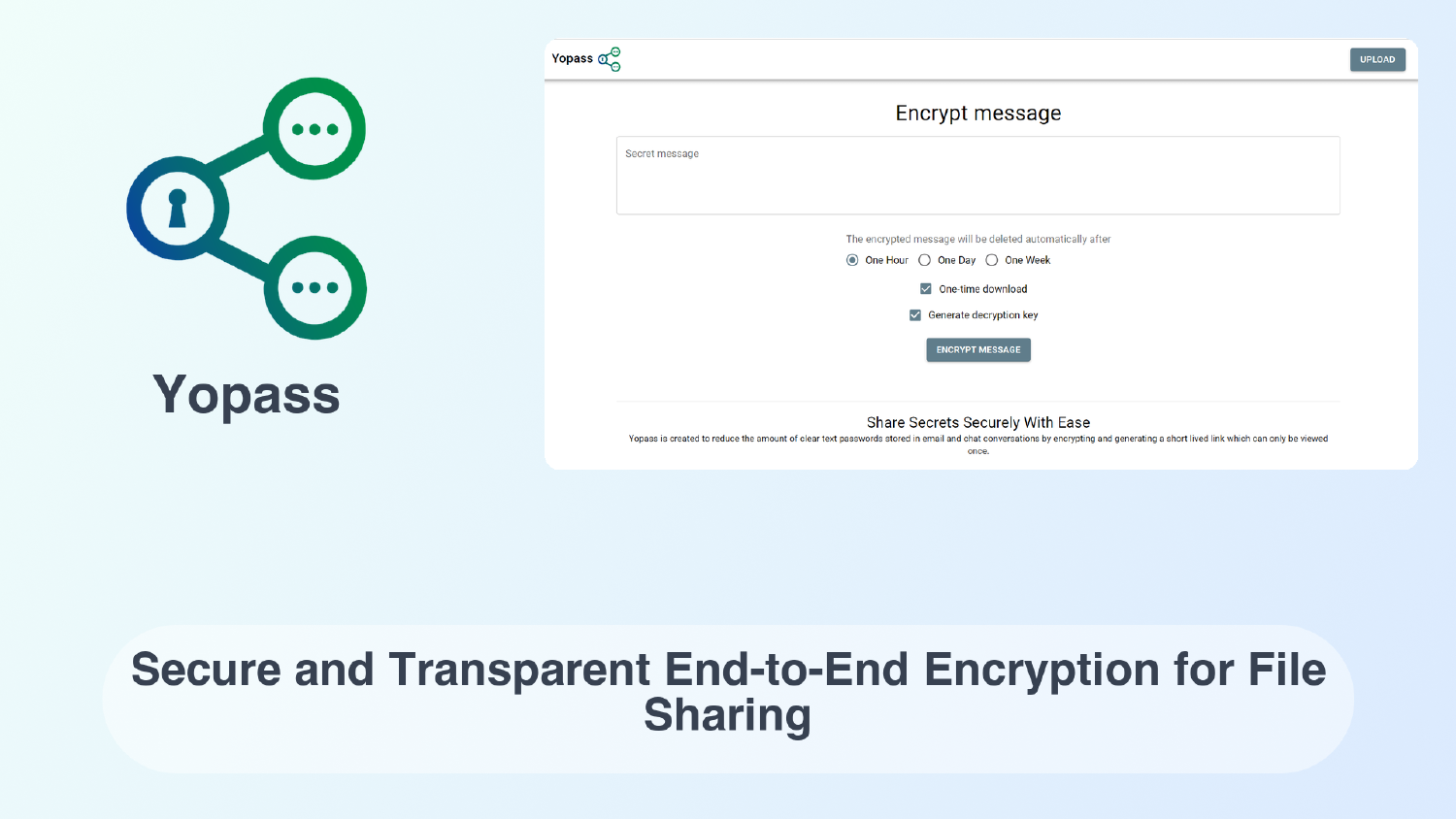 Yopass: Secure and Transparent End-to-End Encryption for File Sharing | OctaByte Blog
