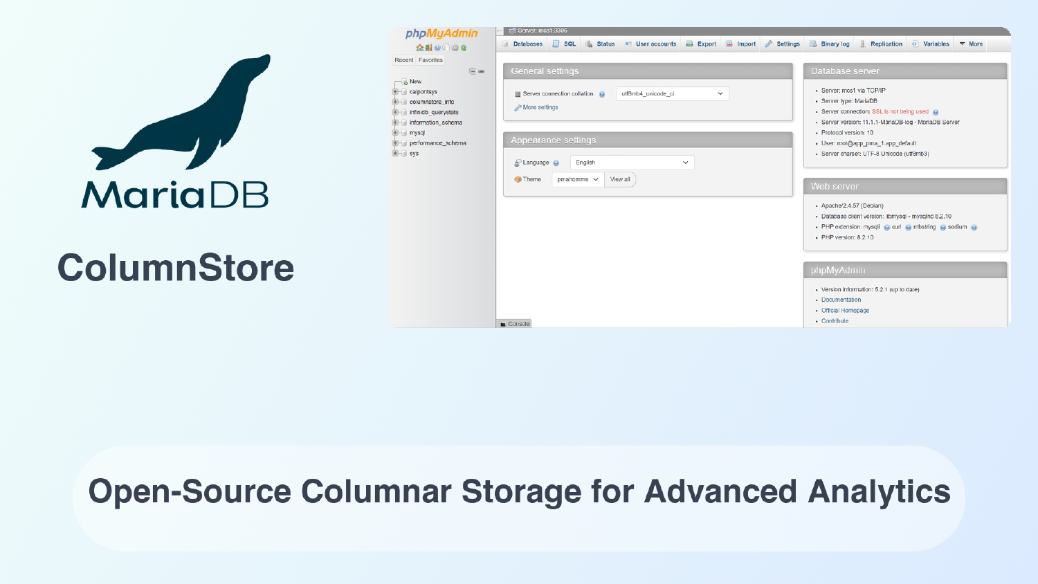 ColumnStore: Open-Source Columnar Storage for Advanced Analytics ...
