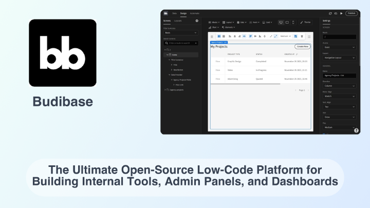 Budibase: The Ultimate Open-Source Low-Code Platform for Building Internal Tools, Admin Panels ...