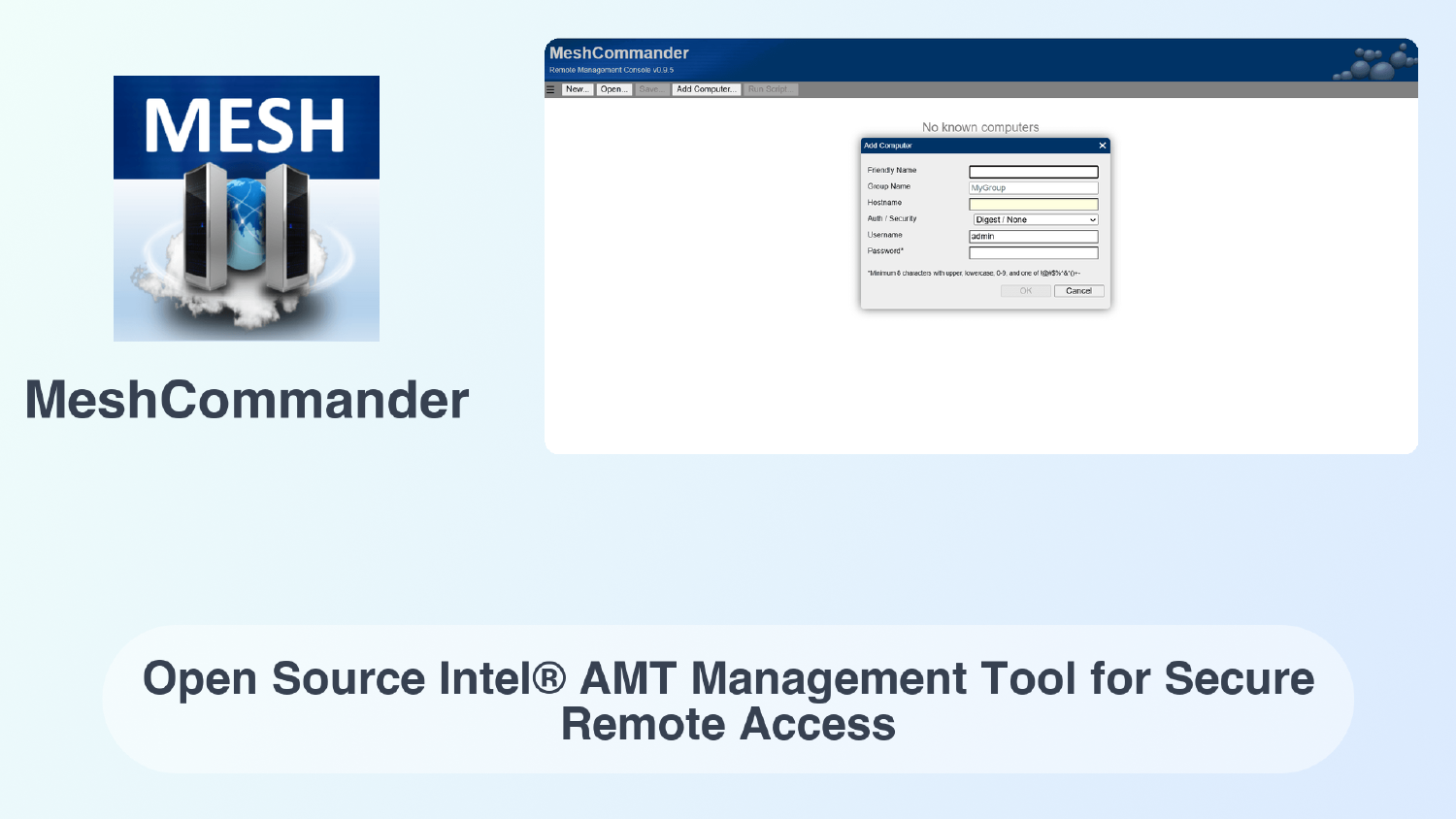 Meshcommander Open Source Intel® Amt Management Tool For Secure Remote Access Octabyte Blog