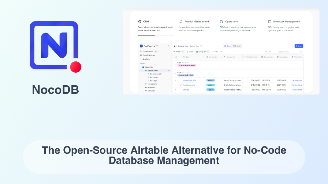 NocoDB: The Open-Source Airtable Alternative for No-Code Database Management | OctaByte Blog