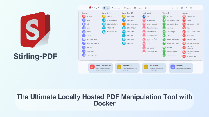 Stirling-PDF: The Ultimate Locally Hosted PDF Manipulation Tool with ...