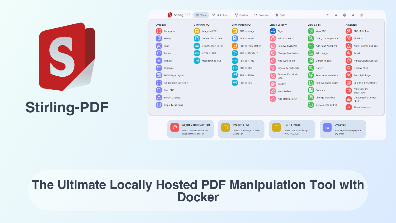 Stirling-PDF: The Ultimate Locally Hosted PDF Manipulation Tool with Docker | OctaByte Blog