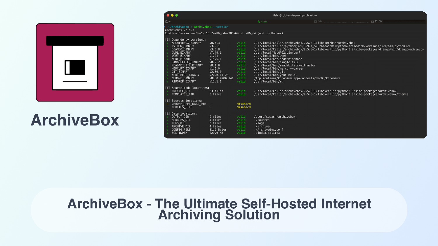 ArchiveBox: ArchiveBox - The Ultimate Self-Hosted Internet Archiving Solution | OctaByte Blog