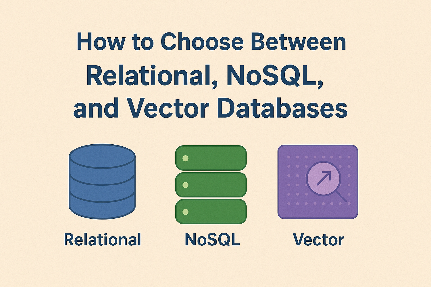 How to Choose Between Relational, NoSQL, and Vector Databases ...